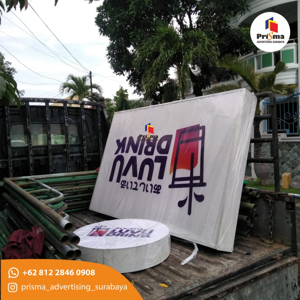 Neon Box Bulat Custom Pasuruan - Prisma Advertising Surabaya